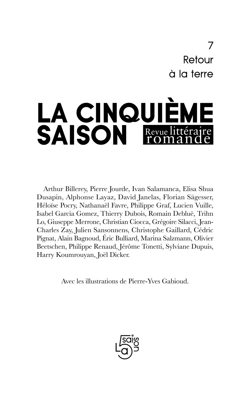 Retour à la terre | La 5e saison